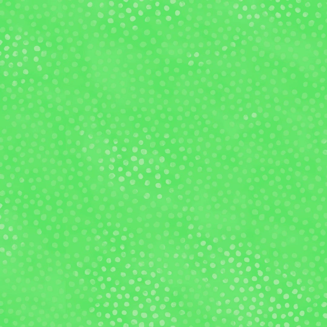Dots Blender ~ Bright Green ~ by the Half-yard Fabric Editions - Etsy