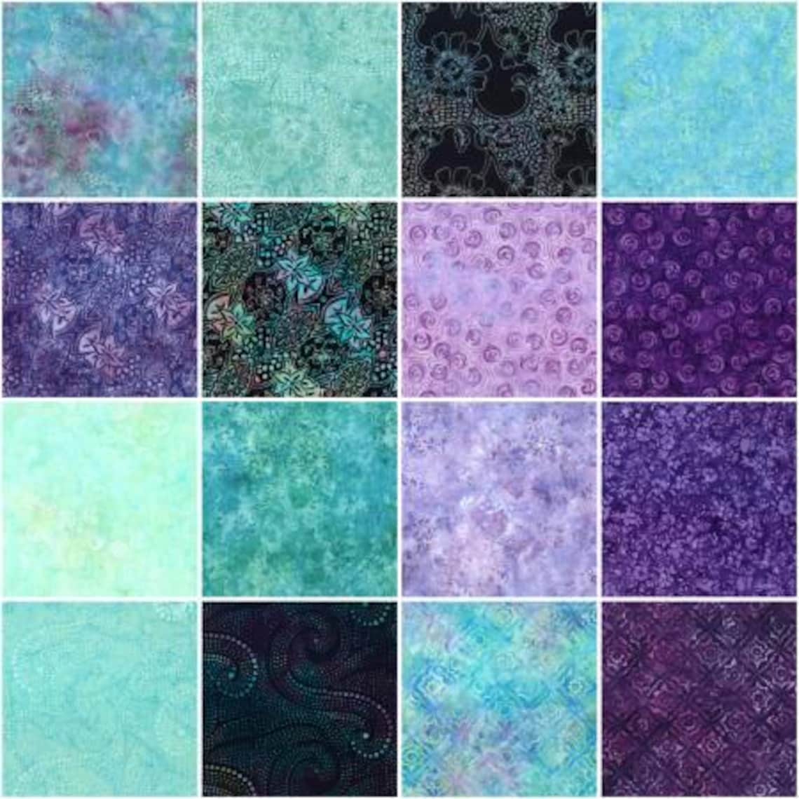 Moonshadow Batiks ~ by the Half-yard ~ Wilmington Batiks ~ Black Dotty ...