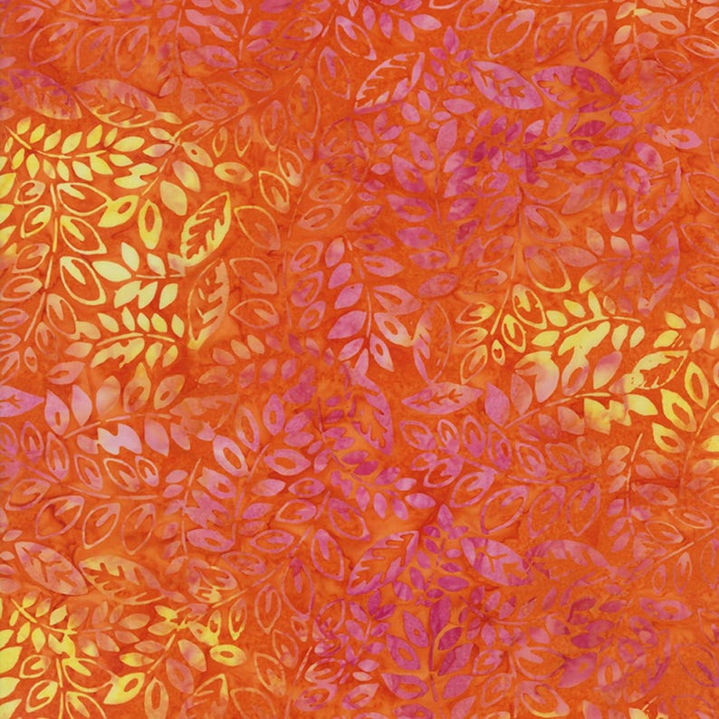 Happy Orange (B2708) ~ Happy Batiks ~ by the Half-yard ~ Tonga Batik ...