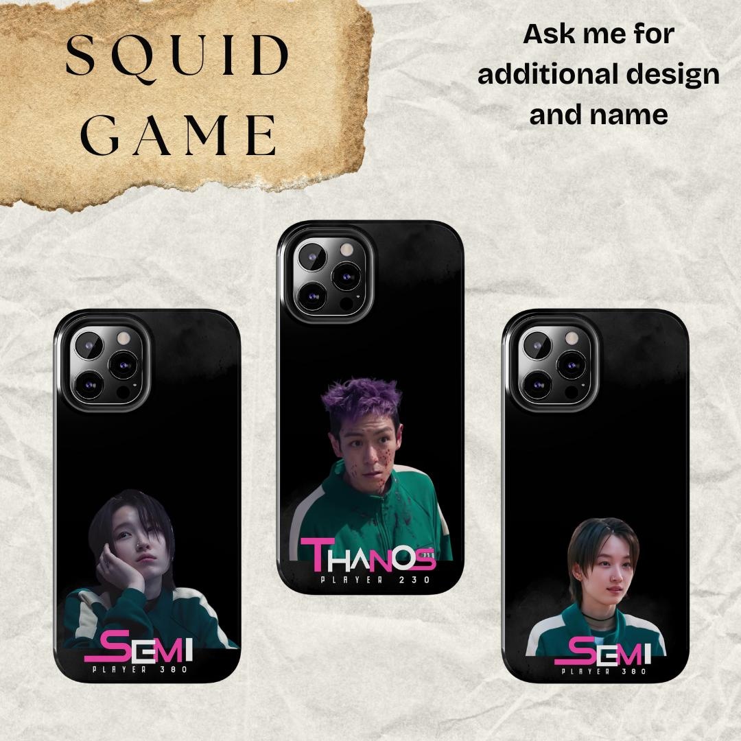 Thanos Player, 380 Player, Squid Game Tough Phone Cases, Player 230 ...