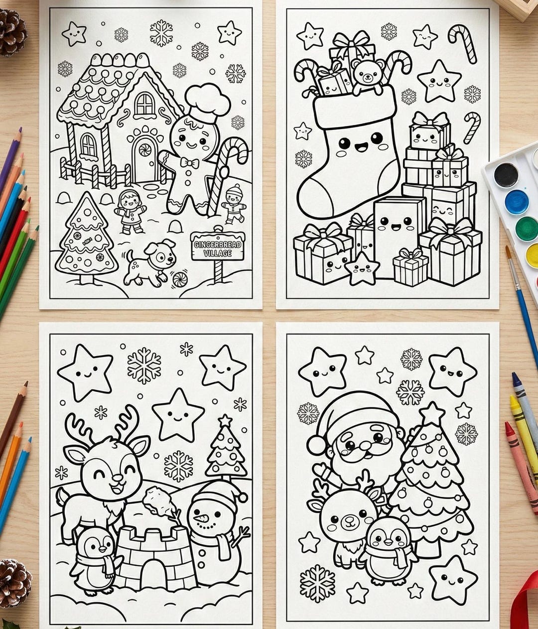 Coloring Pages for Kids Printable | 30 Fun Holiday Activity Pages ...