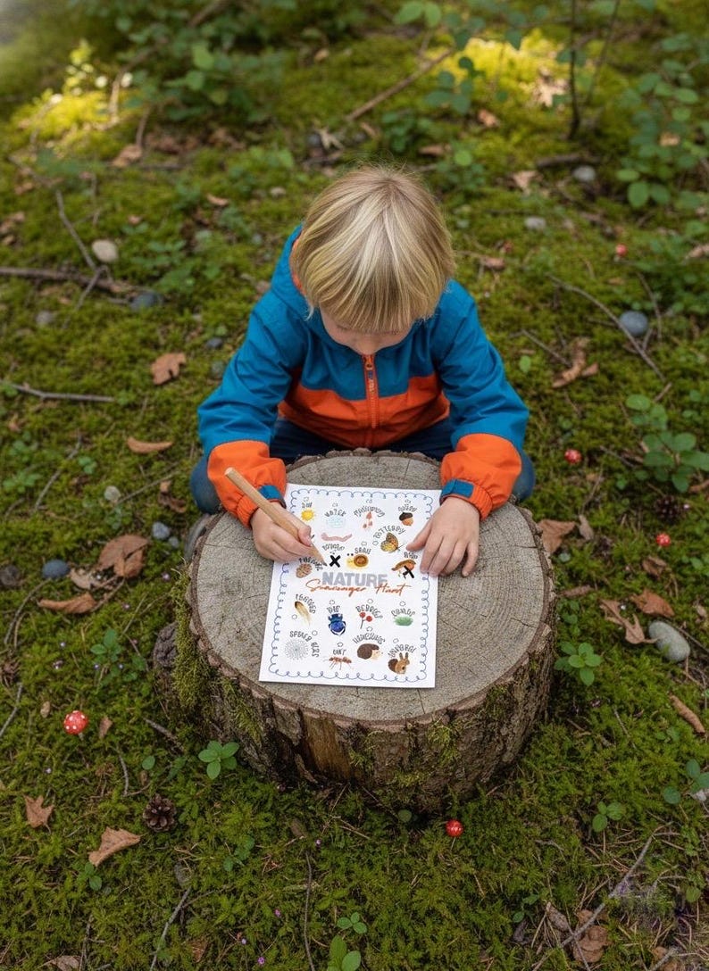 Nature Scavenger Hunt Printable – Outdoor Kids Activity – Woodland ...