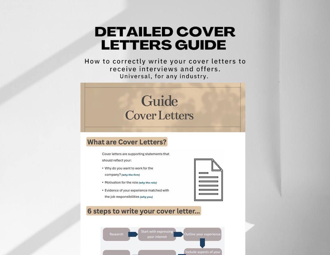 Cover Letter Writing GUIDE - Detailed. Cover Letter for Law, Consulting ...
