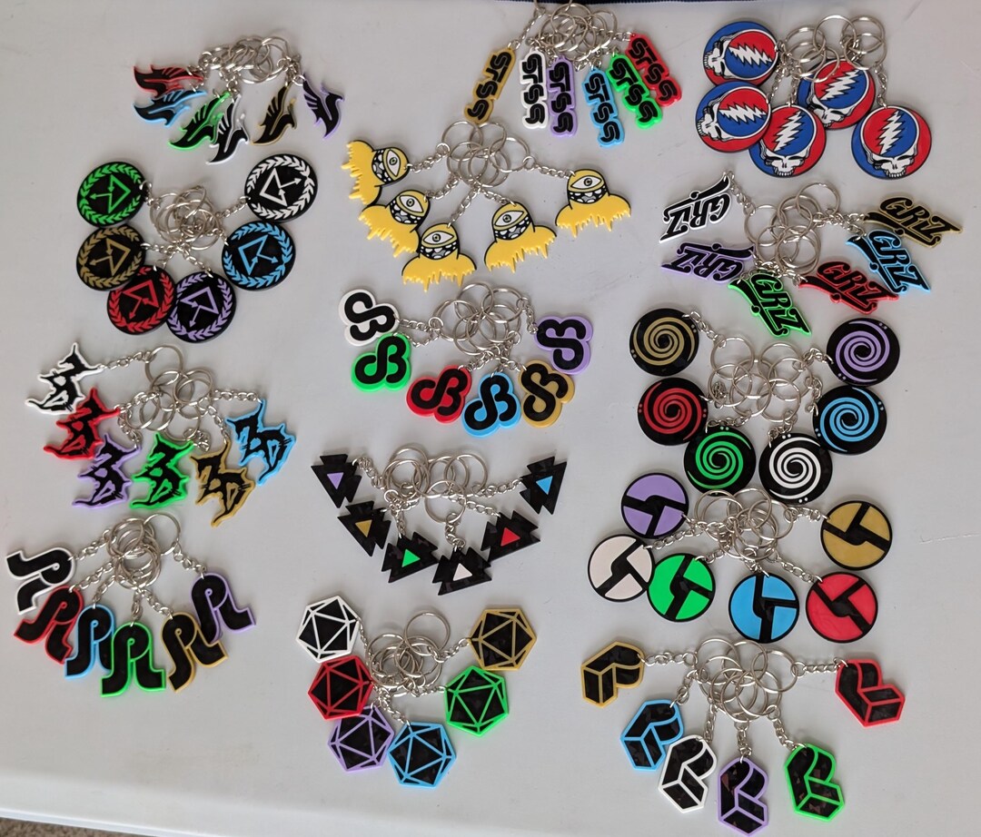 Artist Logo Keychains (5-pack) - Etsy
