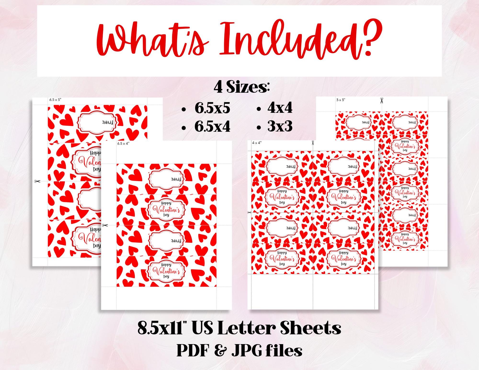 Valentine Treat Bag Topper, Printable Treat Bag Topper, Printable ...