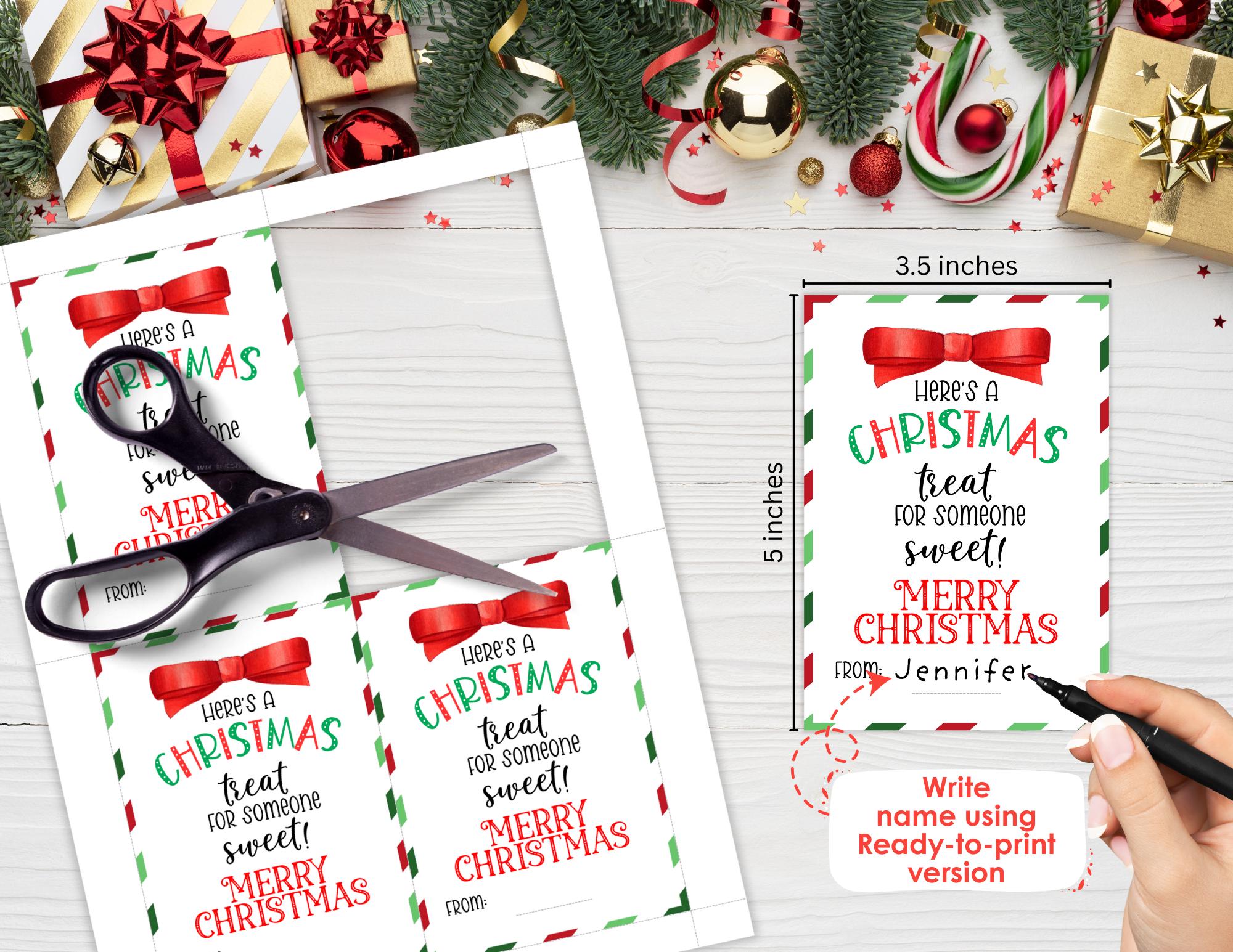 Printable Christmas Candy Cane Holder, Candy Holder, Printable Candy ...