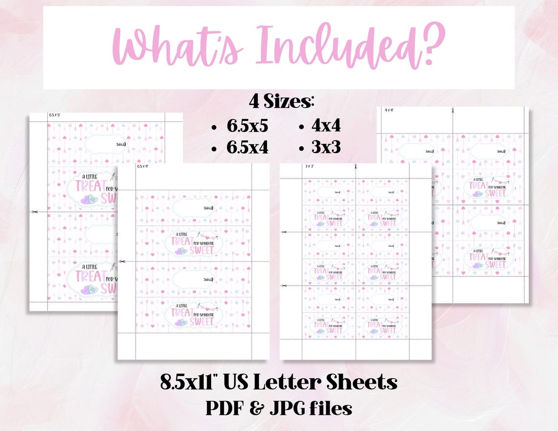 Valentine Treat Bag Topper, Printable Treat Bag Topper, Printable ...