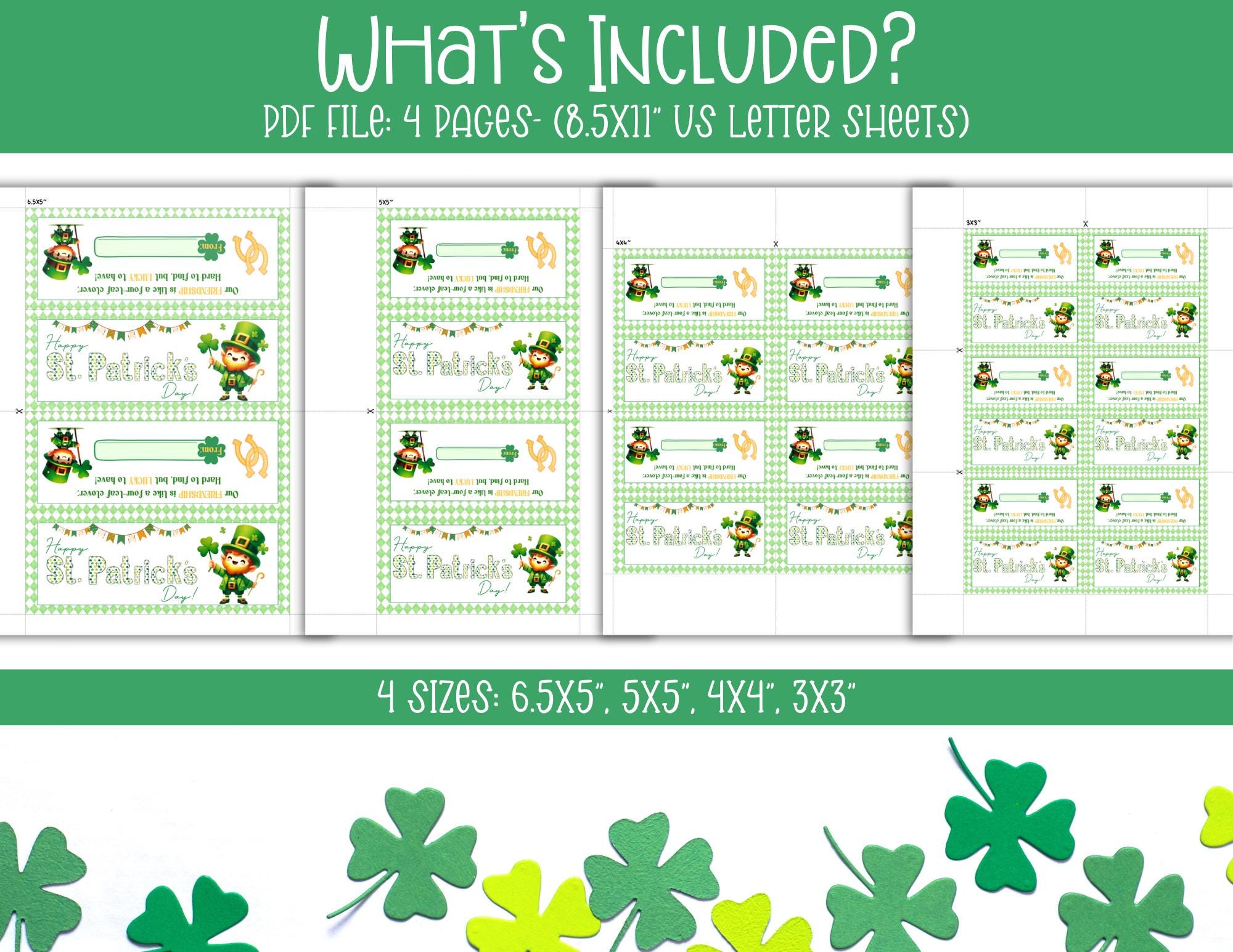 St. Patrick's Day Treat Bag Topper, Printable St. Patrick's Day Topper ...