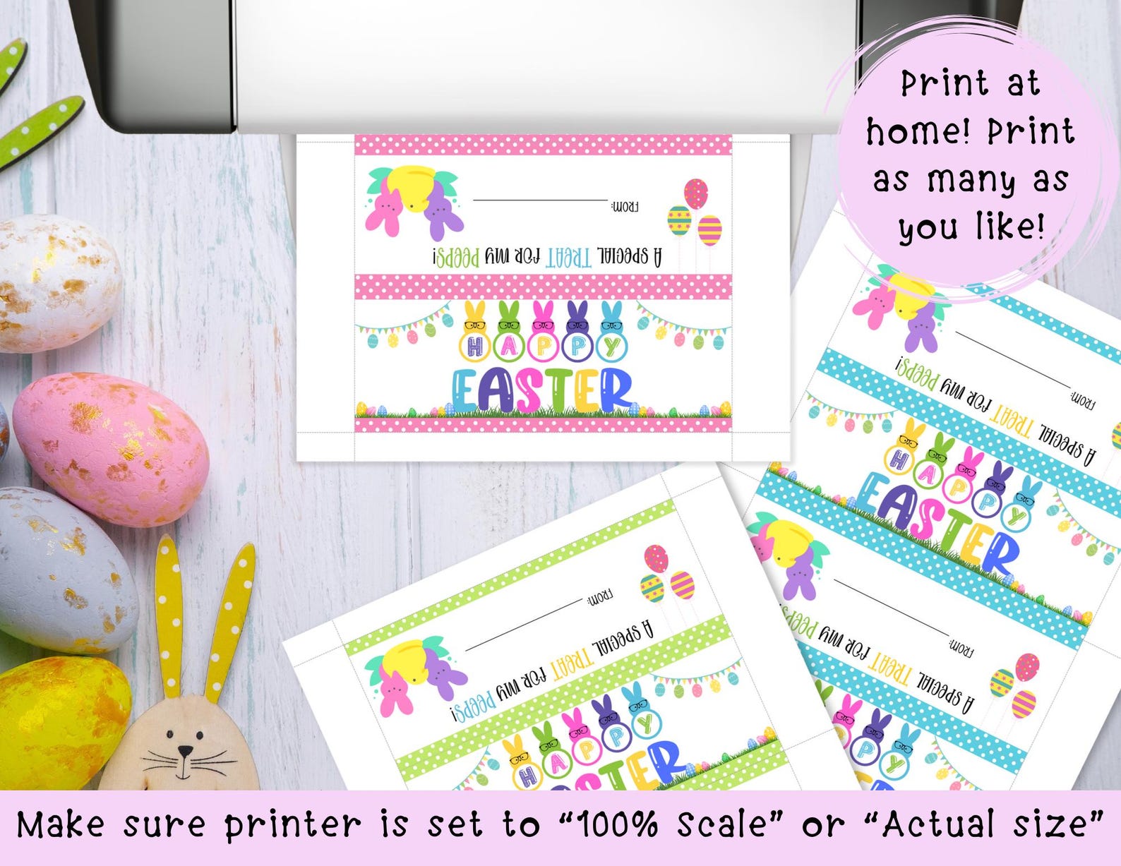 Printable Easter Treat Topper, Easter Treat Topper, Printable Treat ...