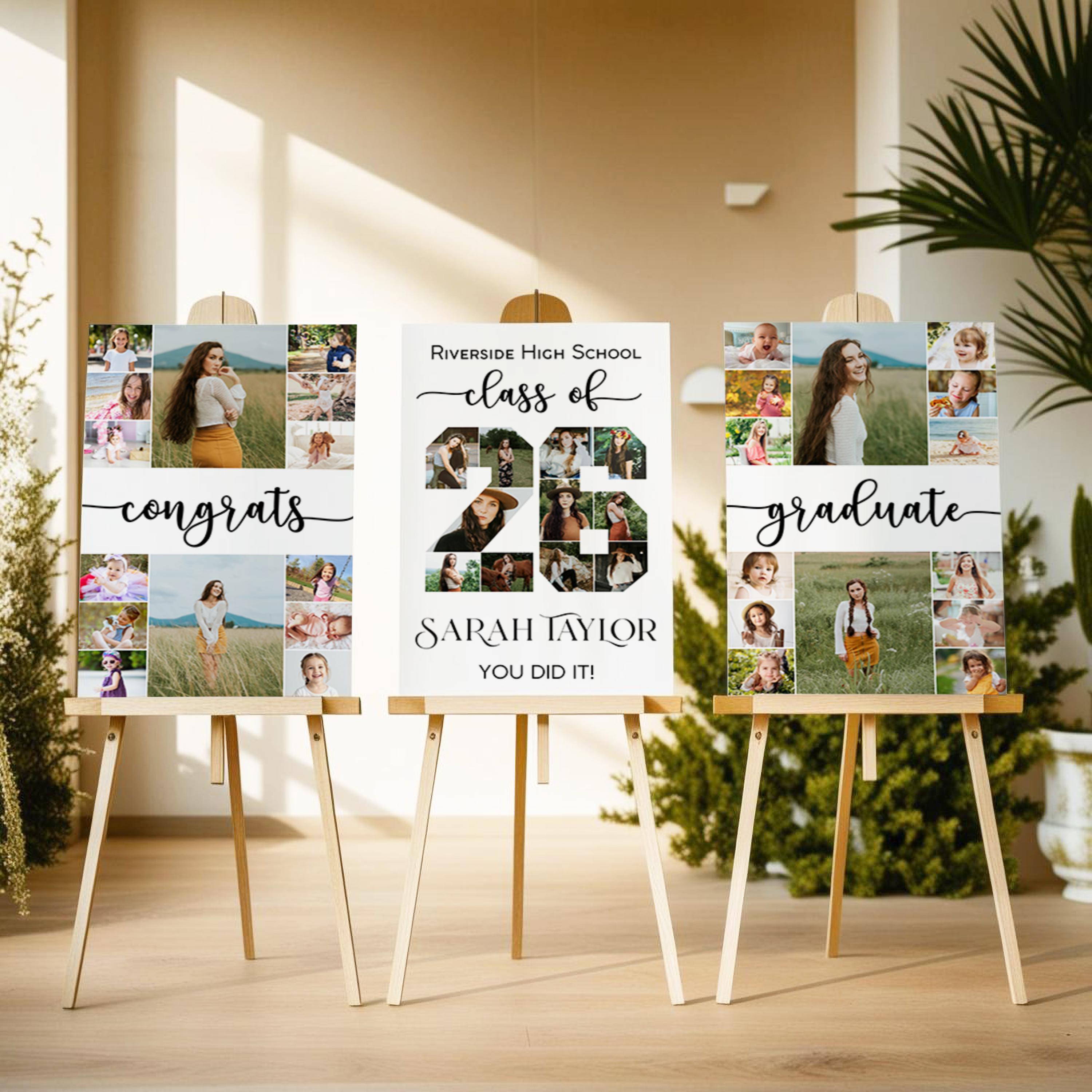 Editable Graduation Signs | 2026 Senior Grad Signs | Graduation Party ...