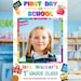 Editable Back to School Photo Prop, First Day of School Photo Frame ...