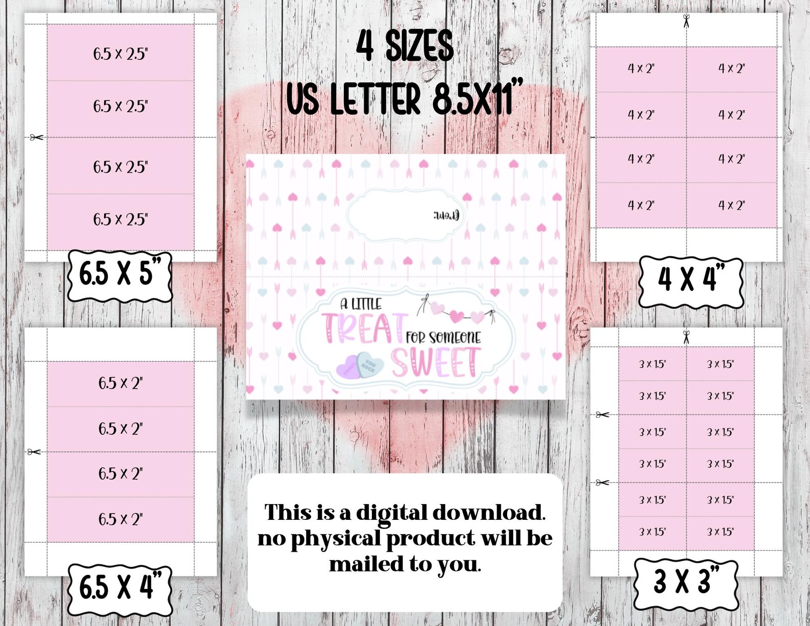 Valentine Treat Bag Topper, Printable Treat Bag Topper, Printable ...