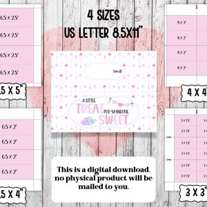 Valentine Treat Bag Topper, Printable Treat Bag Topper, Printable ...
