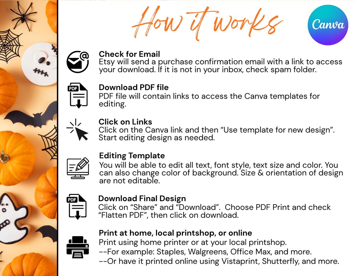 Editable Halloween Gift Tag, Printable Halloween Tag, Editable Gift Tag ...