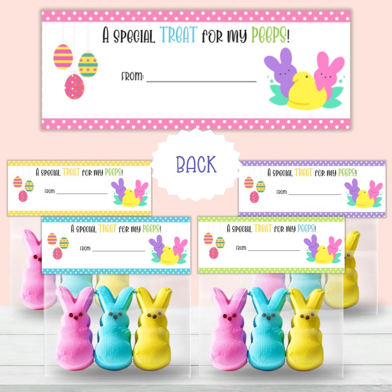 Printable Easter Treat Topper, Easter Treat Topper, Printable Treat ...