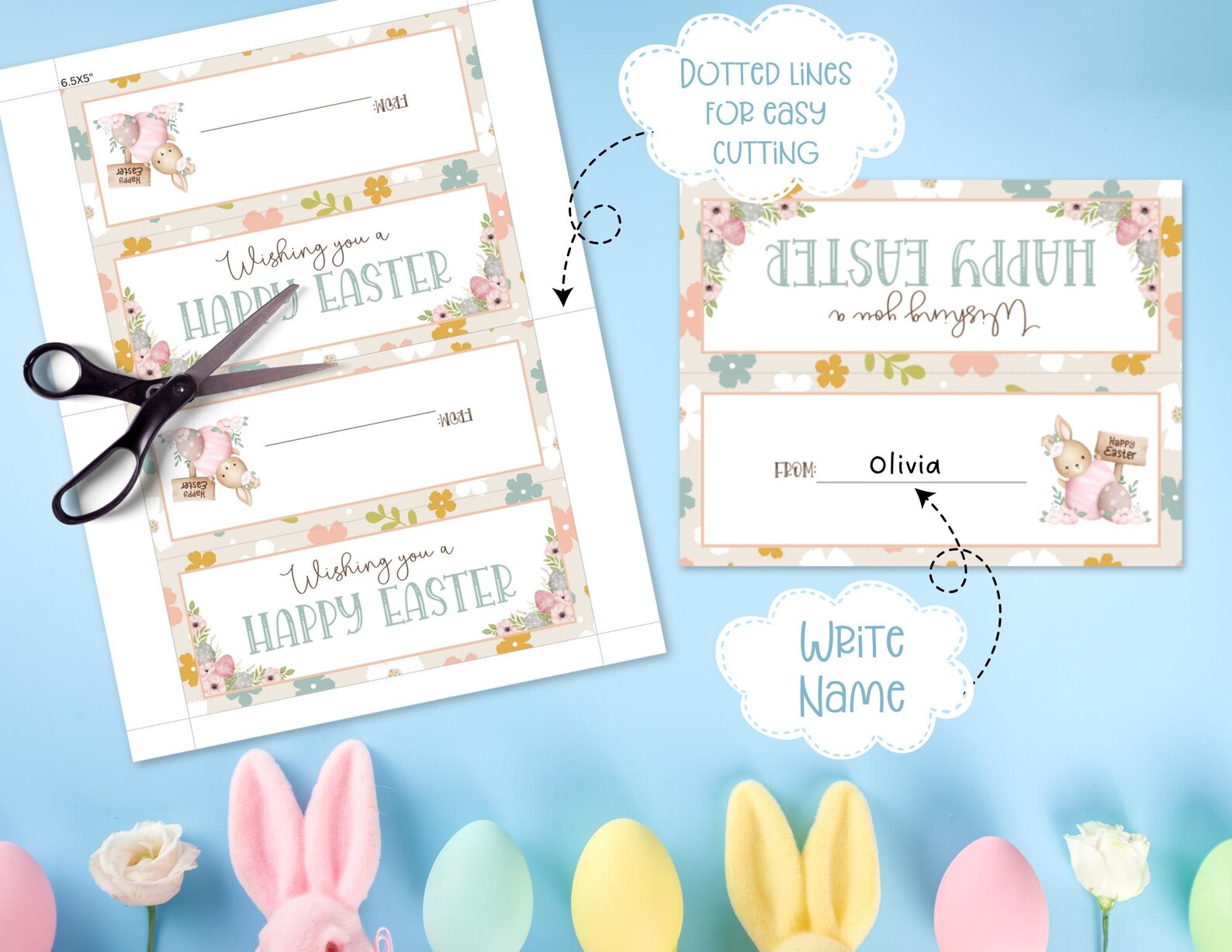 Printable Easter Treat Topper, Easter Treat Topper, Printable Treat ...