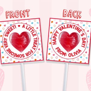Editable Valentine Lollipop Holders | Heart Valentine Lollipop Holder ...