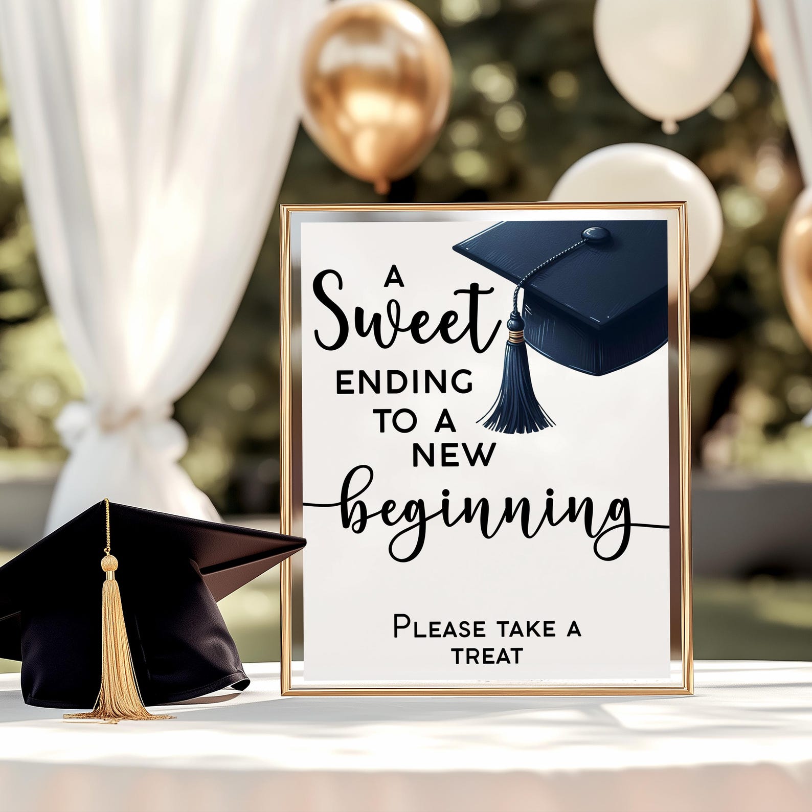 Graduation Signs Bundle, Graduation Party Decor, Editable Grad Party ...