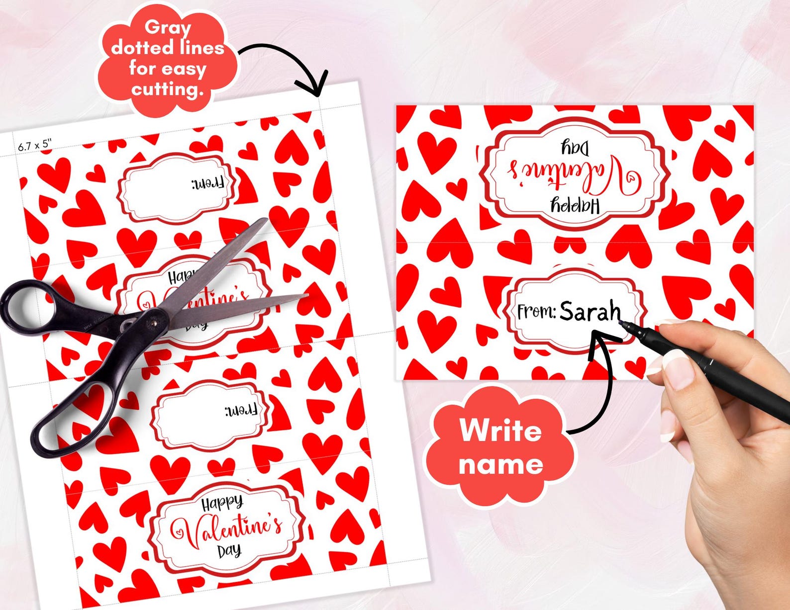 Valentine Treat Bag Topper | Printable Treat Bag Topper | Kids ...