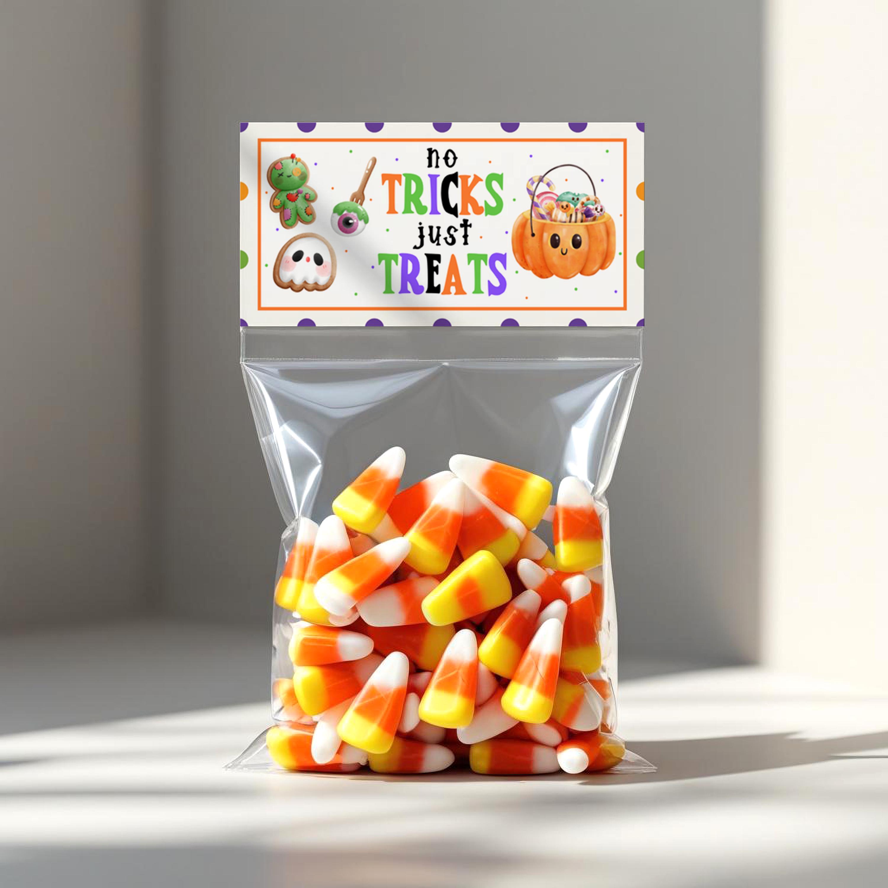 Editable Halloween Treat Topper, Halloween Treat Bag Topper, Treat ...
