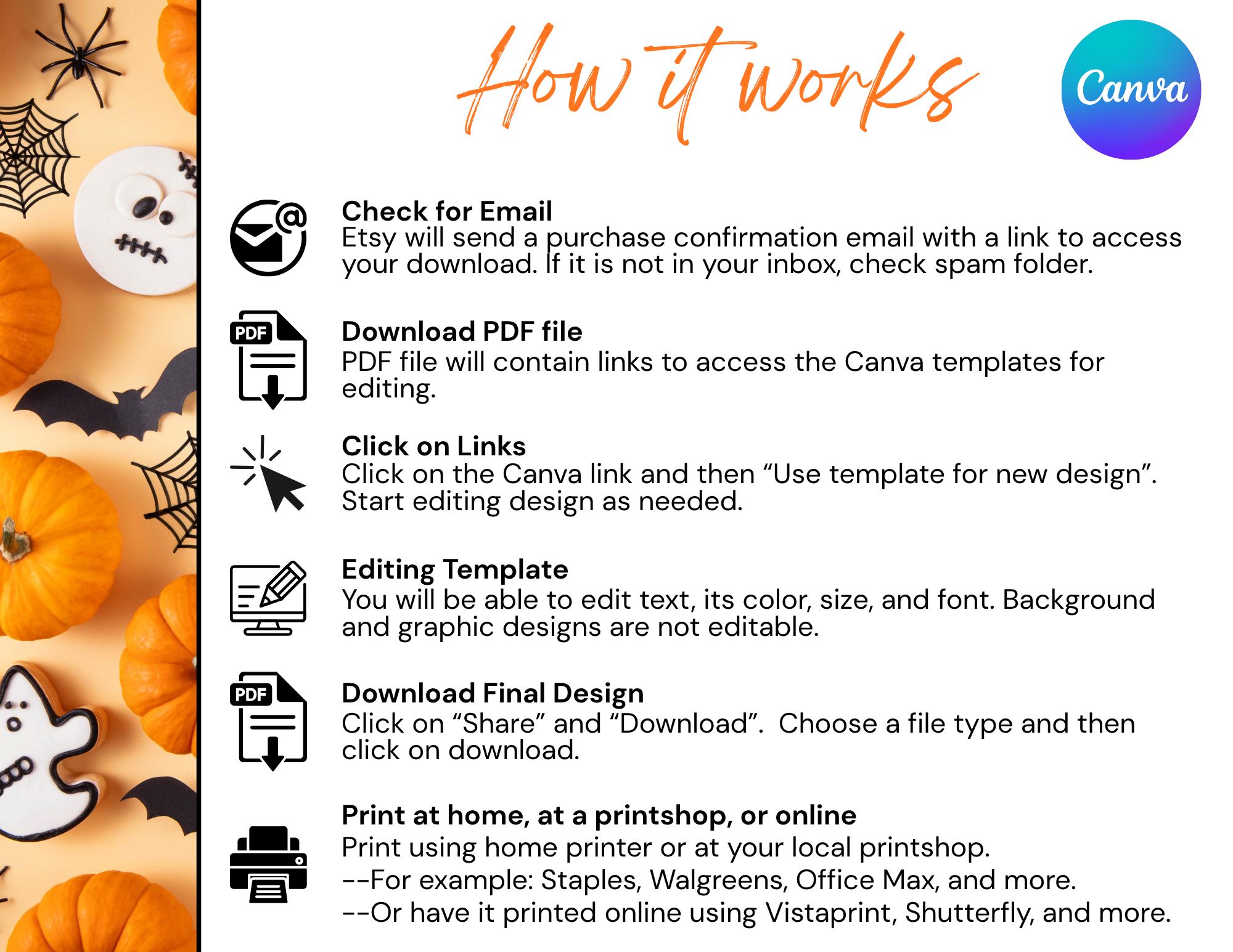 Editable Halloween Gift Tag, Printable Halloween Tag, Gift Tag ...