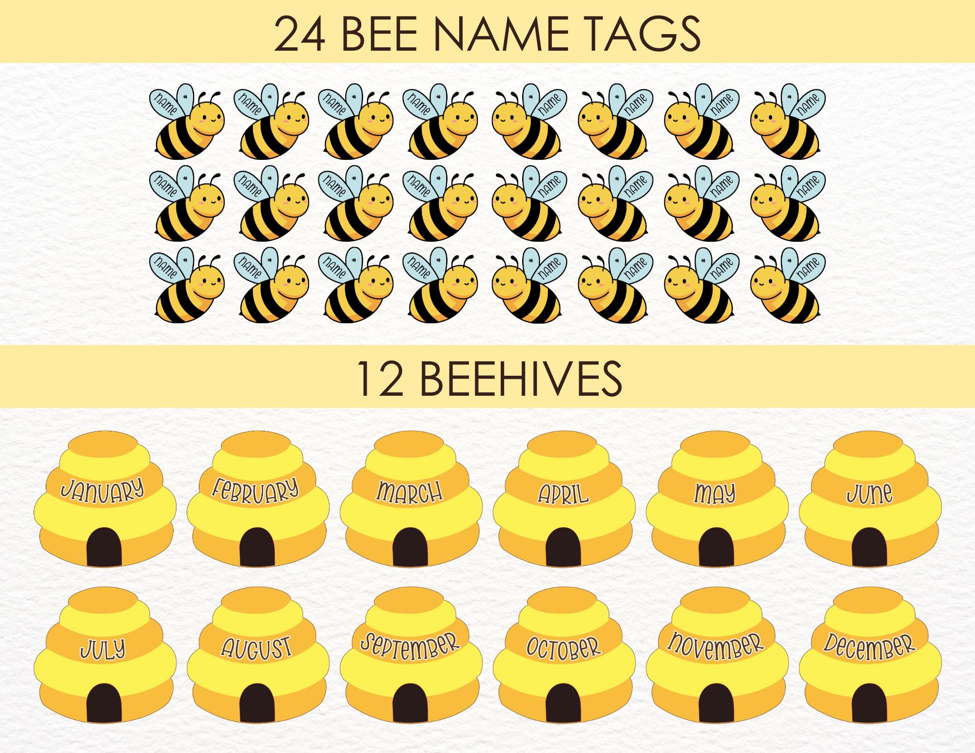 Editable Classroom Birthday Bulletin Board Kit, Beehive Bulletin Board ...