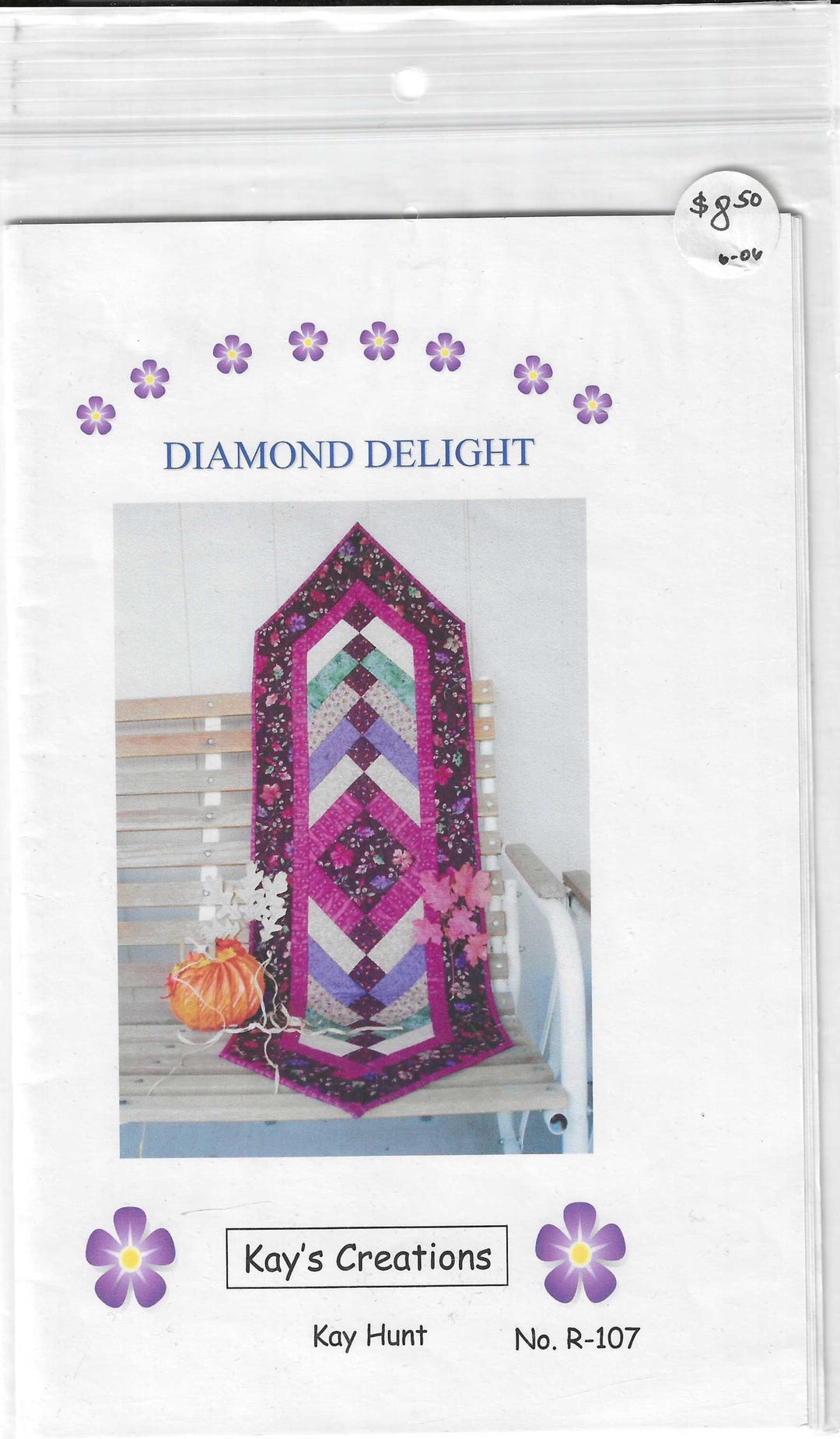 Diamond Delight Quilt Runner Pattern, 18"x64", by Kay's Creations #R ...