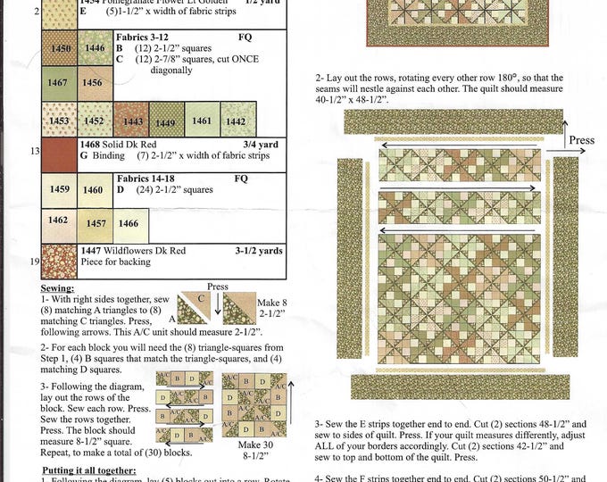 Peaceful Enchantment 20"x22" Quilt Kit by Mount Redoubt Designs - Etsy