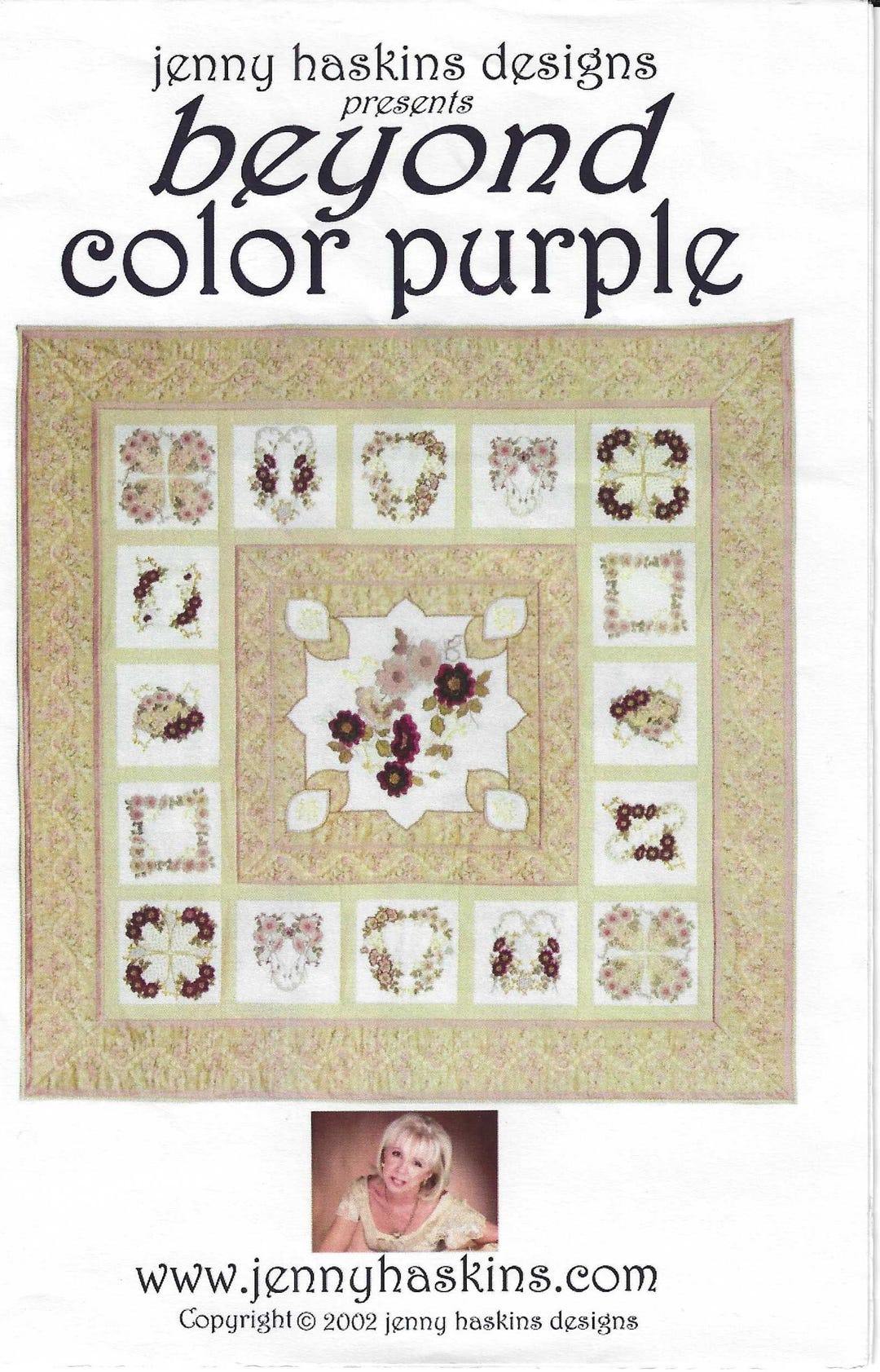 Beyond Color Purple by Jenny Haskins Designs, Floral Embroidery Designs ...