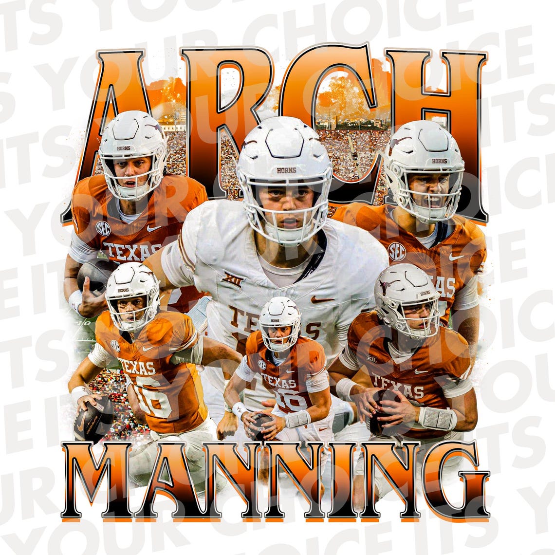 Arch Manning Design DIGITAL DOWNLOAD - Etsy