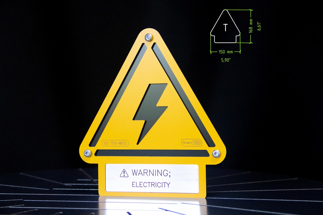 Danger High Voltage Sign: ISO 7010 Safety Warning, Weather Resistant - Etsy