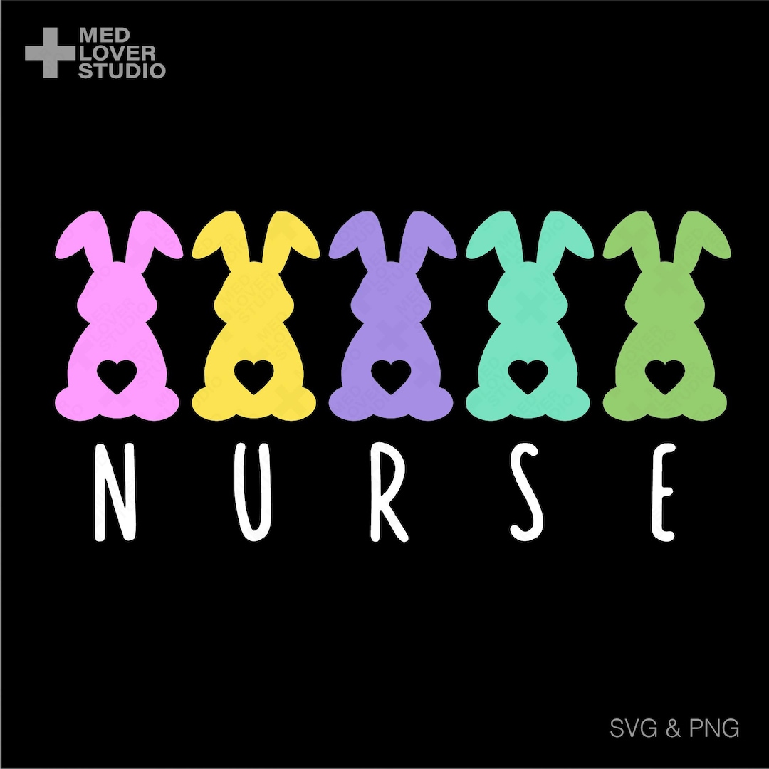 Easter Day Nurse Svg Png, Easter Bunny Nurse Svg, Rabbit Nurse Svg ...