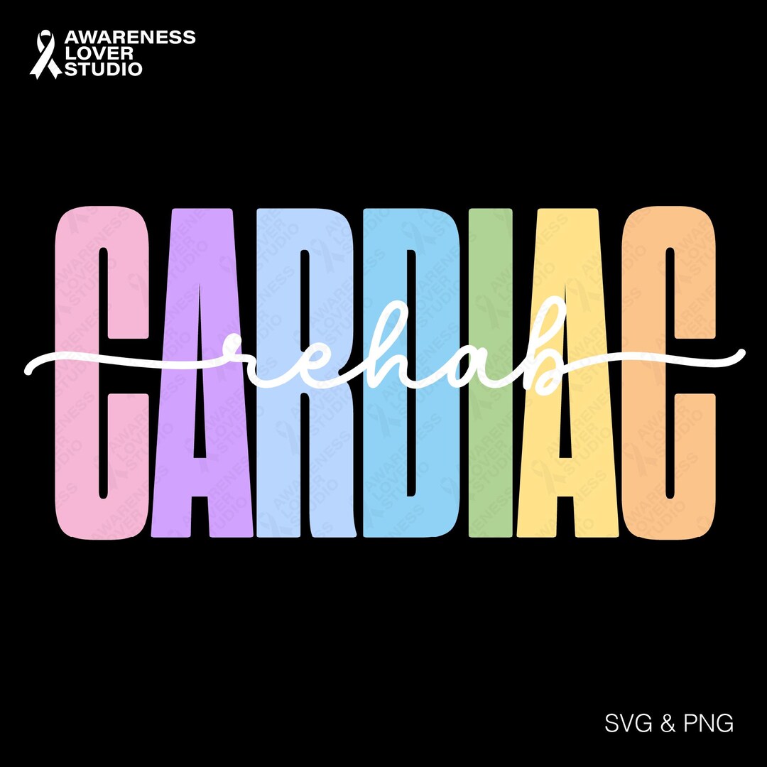 Cardiac Rehab SVG PNG: Health Recovery Medical Event Heart Health ...