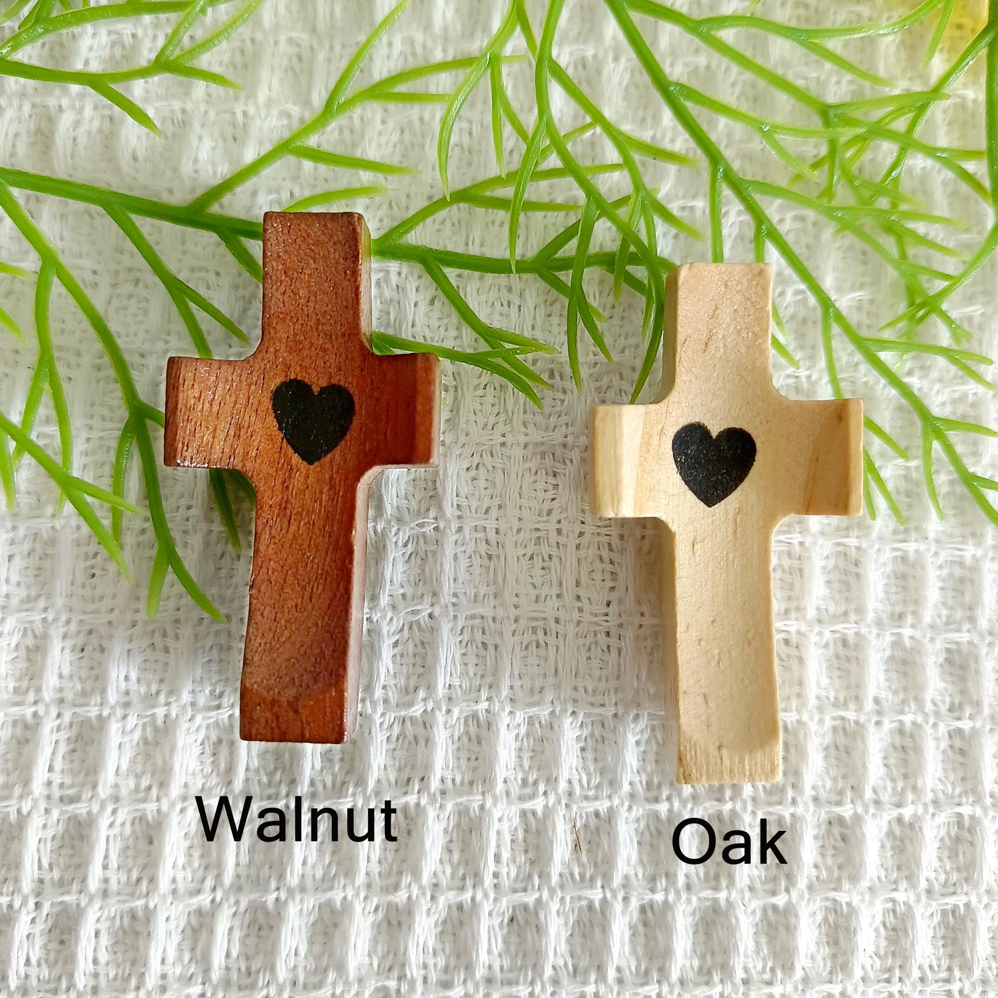 Personalized Wooden Pocket Cross: Comforting Fidget Prayer Gift ...