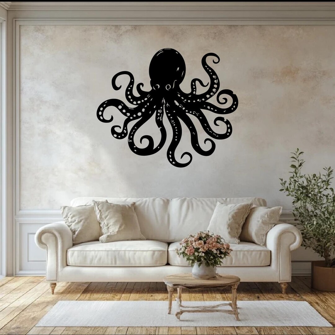 Octopus Metal Wall Art - Etsy