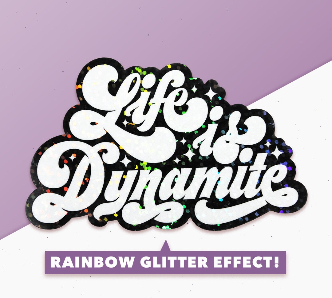 BTS Dynamite Holographic Sticker, Bangtan Sonyeondan, Kpop Sticker ...