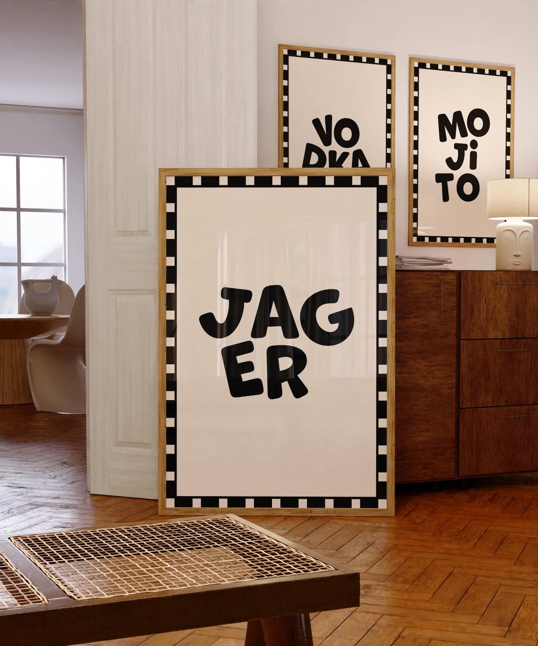 Jager | Typography Black | Bar Cart | Printable Wall Art | Digital Art ...