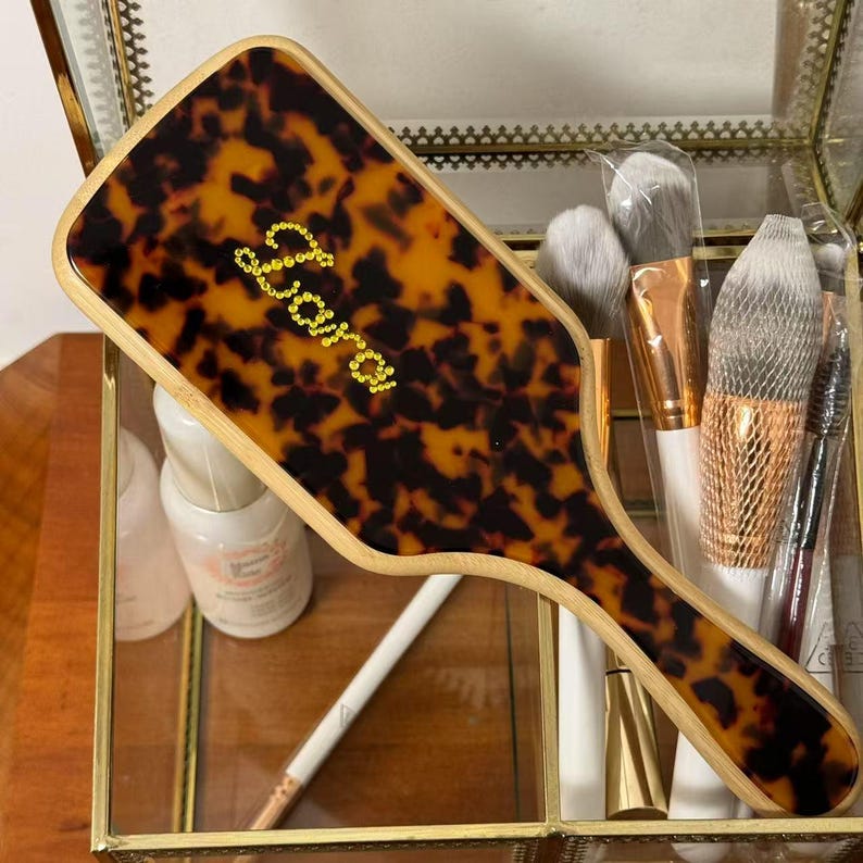 Custom Name Hairbrush, Custom Rhinestone Brush, Hairbrush With Name ...
