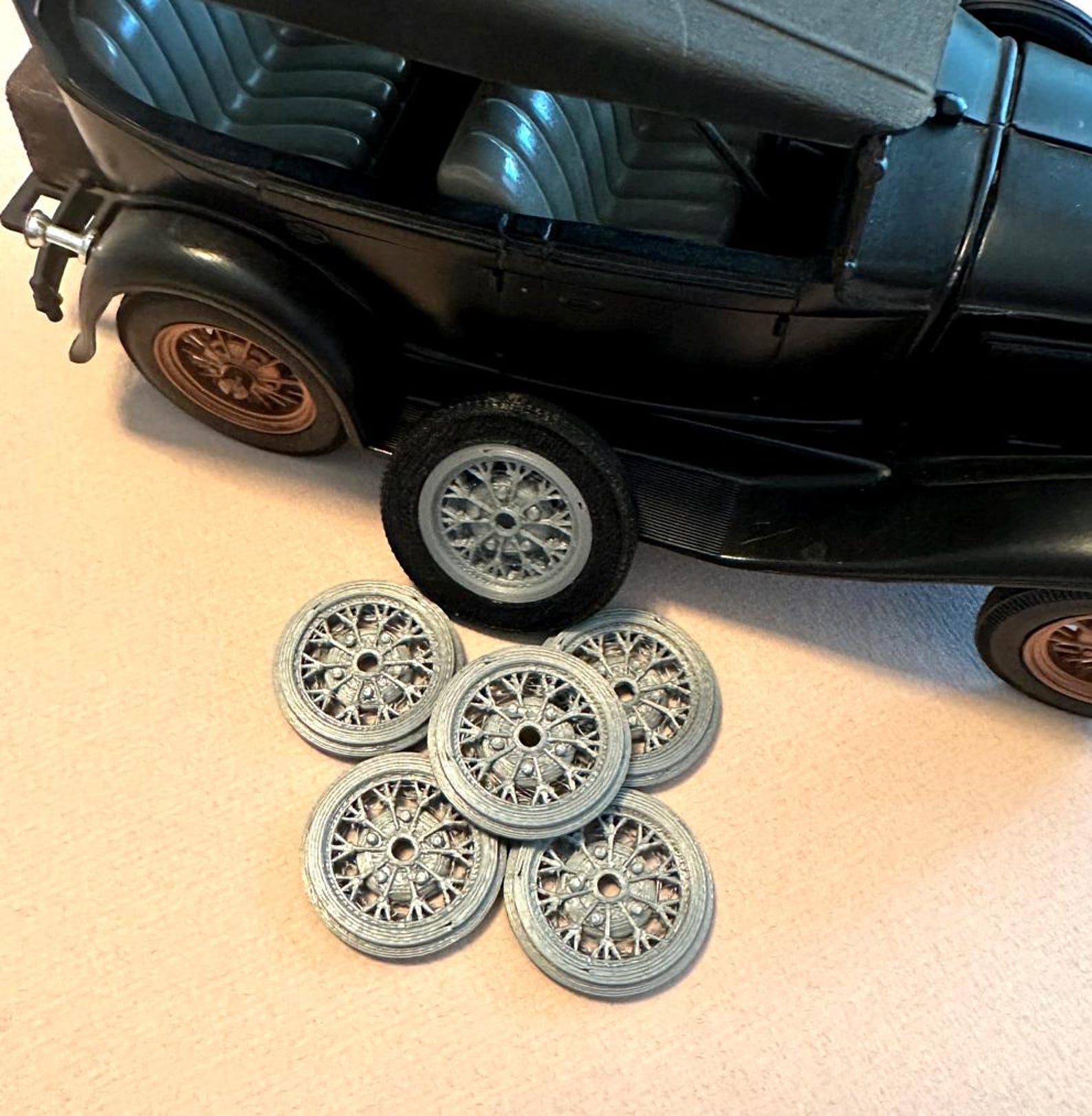 6 Replacement 3D Printed Wheels for Hubley Model A Ford Model Cars - Etsy