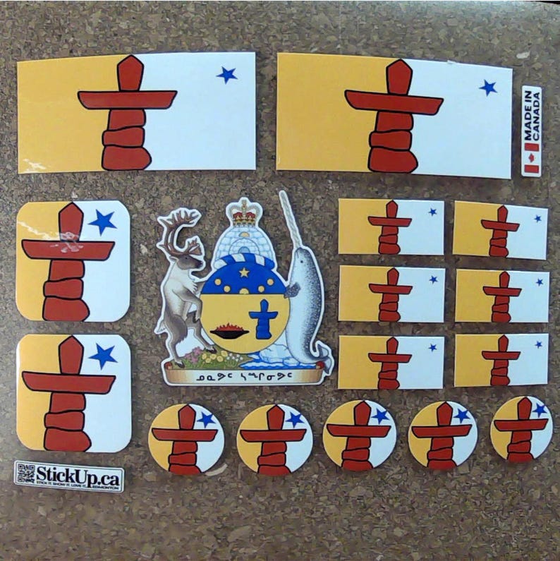 Nunavut Flag Sticker Pack – Includes Free Canada-wide Shipping - Etsy