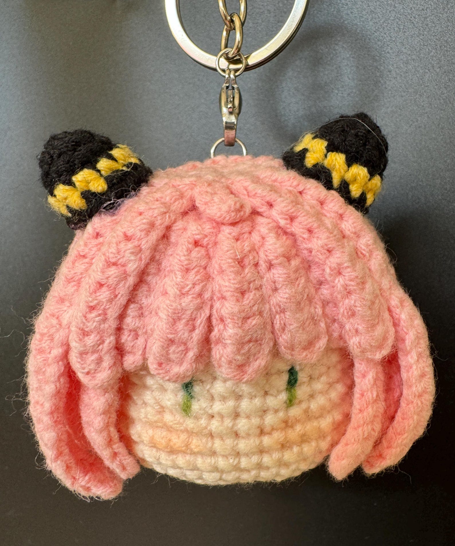 Crochet Anime Character Keychain-anya - Etsy