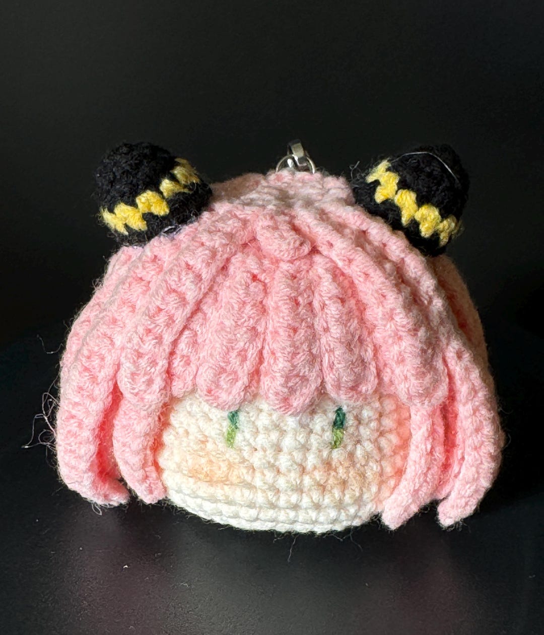 Crochet Anime Character Keychain-anya - Etsy