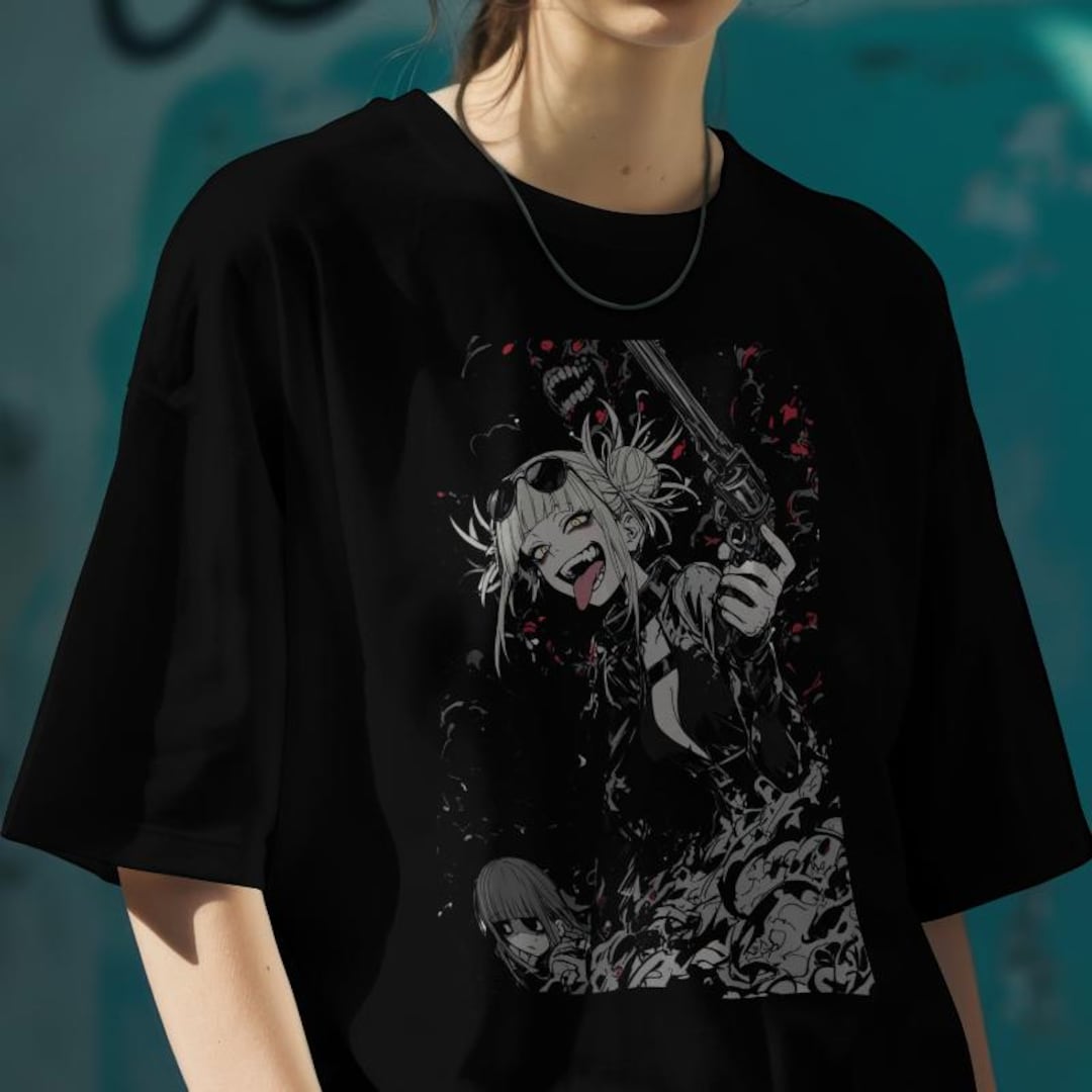 Gothic Himiko Toga Anime Graphic Tee, Unisex Heavy Cotton Shirt, Soft ...