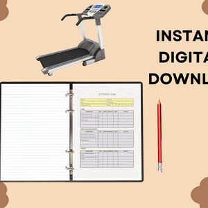 Printable Daily Fitness Log, Workout Tracker Printable, Fitness Journal ...