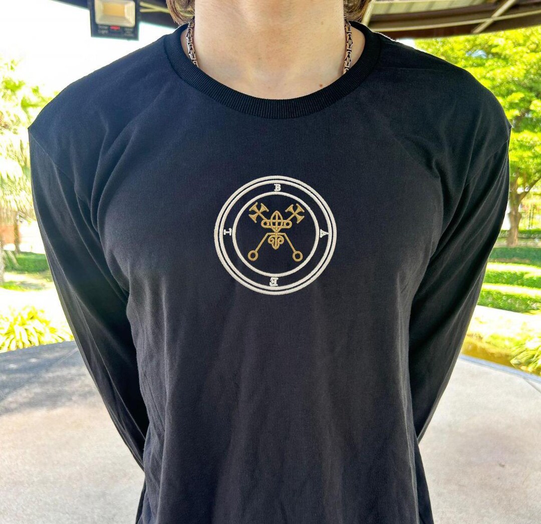 Baal Bael Sigil 3D Embroidered Longsleeve Shirt T Hoodies Goetia Hekate ...