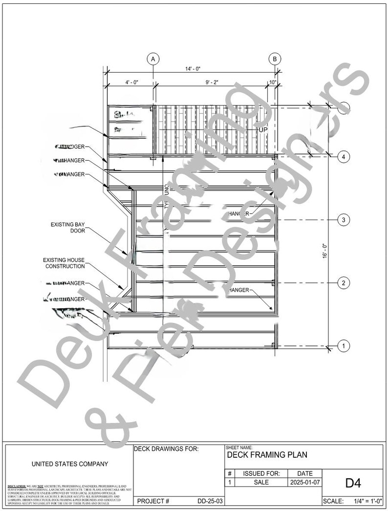 CUSTOM Deck Design & Blueprints - Contact Us for Custom Plans - Etsy