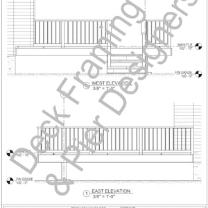 DECK Plans_20x16_low TO GROUND_USA DESIGN - Etsy