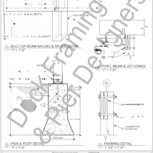 DECK Plans_17x16_hi ABOVE GROUND_BAY_USA DESIGN - Etsy