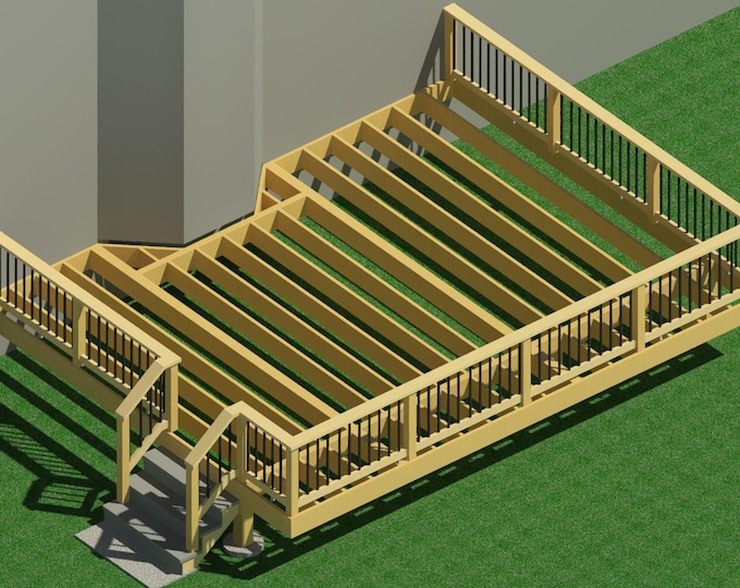 Deck Plans 12x12 - Etsy Canada