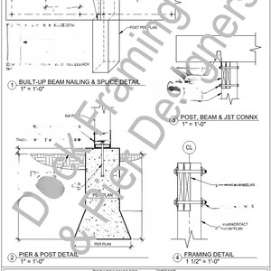 DECK Plans_22x10_lo TO GROUND_USA DESIGN - Etsy
